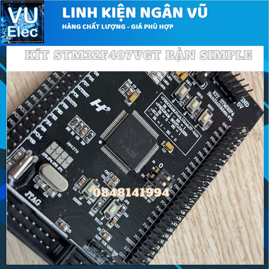 KIT HỌC TẬP SIMPLE STM32F407VGT6 LQFP100 | cafelinhkien.com